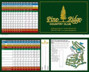 Scorecard/Course Layout | Pine Ridge Country Club