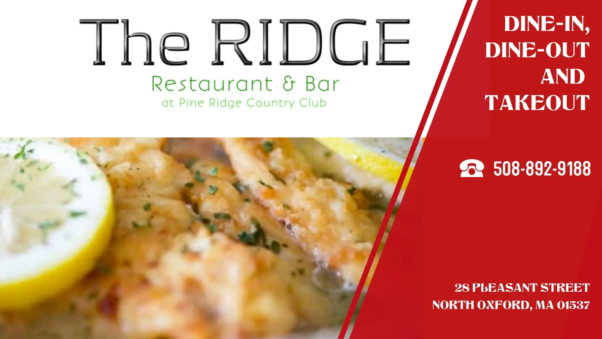 THE RIDGE Restaurant/Bar Now Open 7 Days Week! | Pine Ridge Country Club